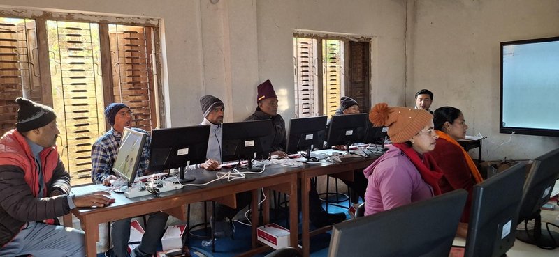 ICT in Education Training at Dharmathma Secondary School - OLE Nepal