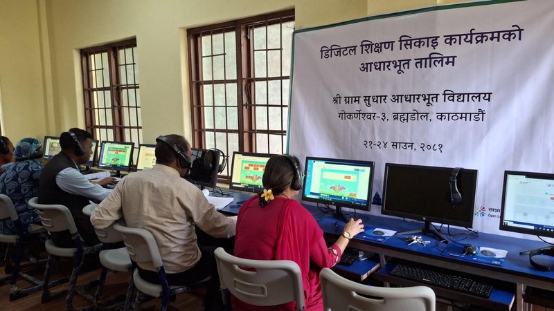 Enhancing Digital Learning: OLE Nepal Conducts Refresher Training for ...